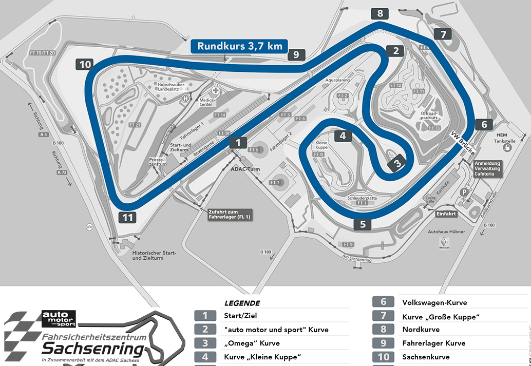 STRECKEN & GEBÄUDE | Fahrsicherheitszentrum Sachsenring